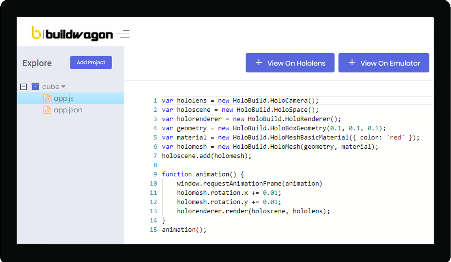 buildwagon Hololens Development Platform